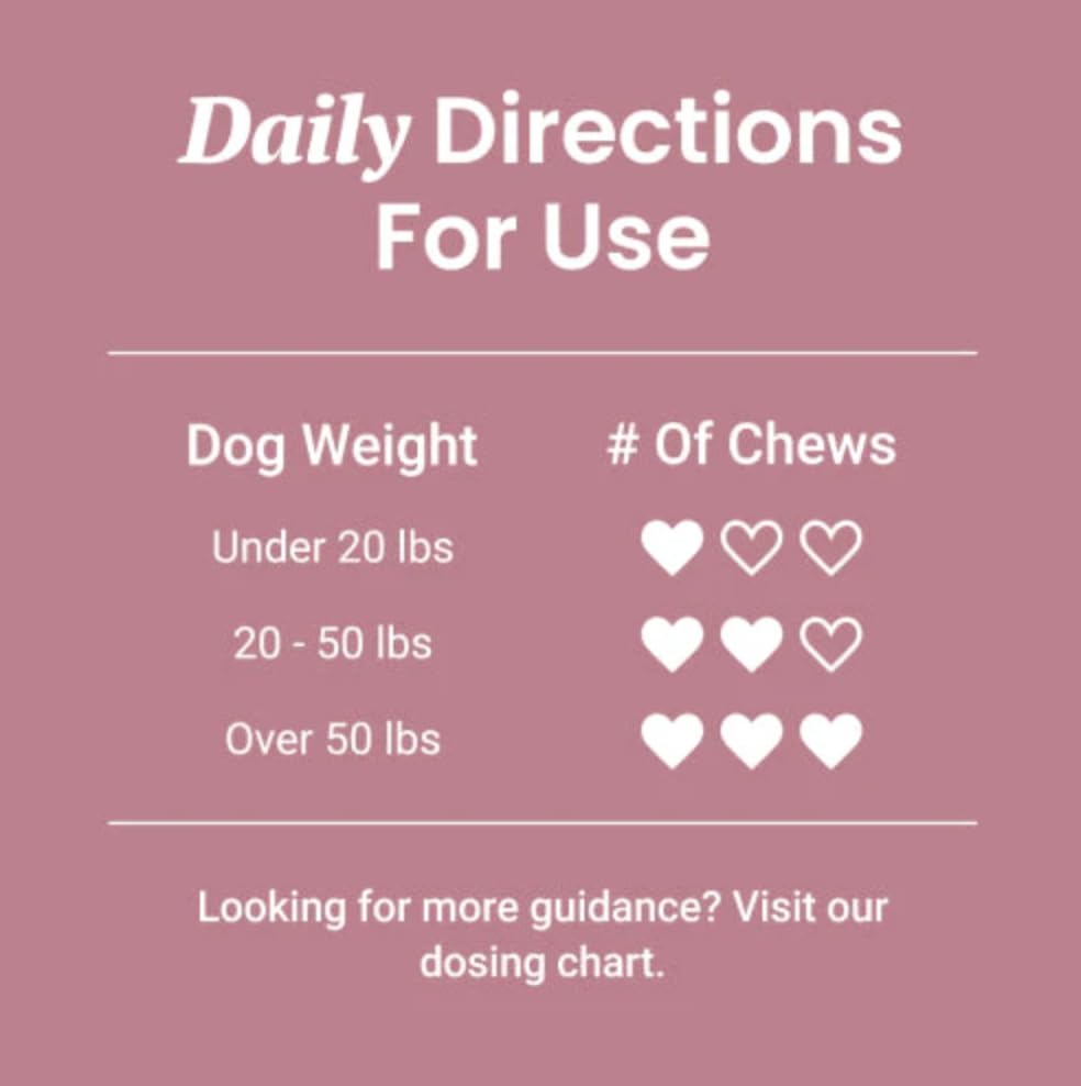 HolistaPet Fresh Breath Soft Chews, Freshen Your Pups Breath with a Heart Shaped Soft Chew, 30 Chews Per Bag (Original)