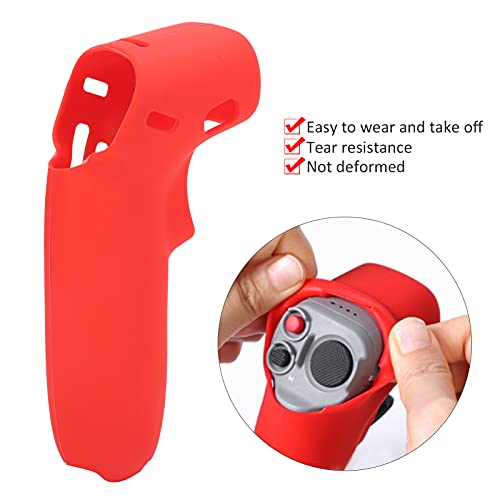 Velaurs Joystick Protective Sleeve, Accurate Joystick Protector Anti Scratch Silicone Soft for Protection for FPV(red)