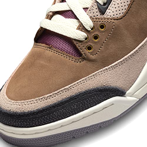 Jordan mens Air Jordan 3 Retro, Archaeo Brown/Dark Smoke Grey/, 10
