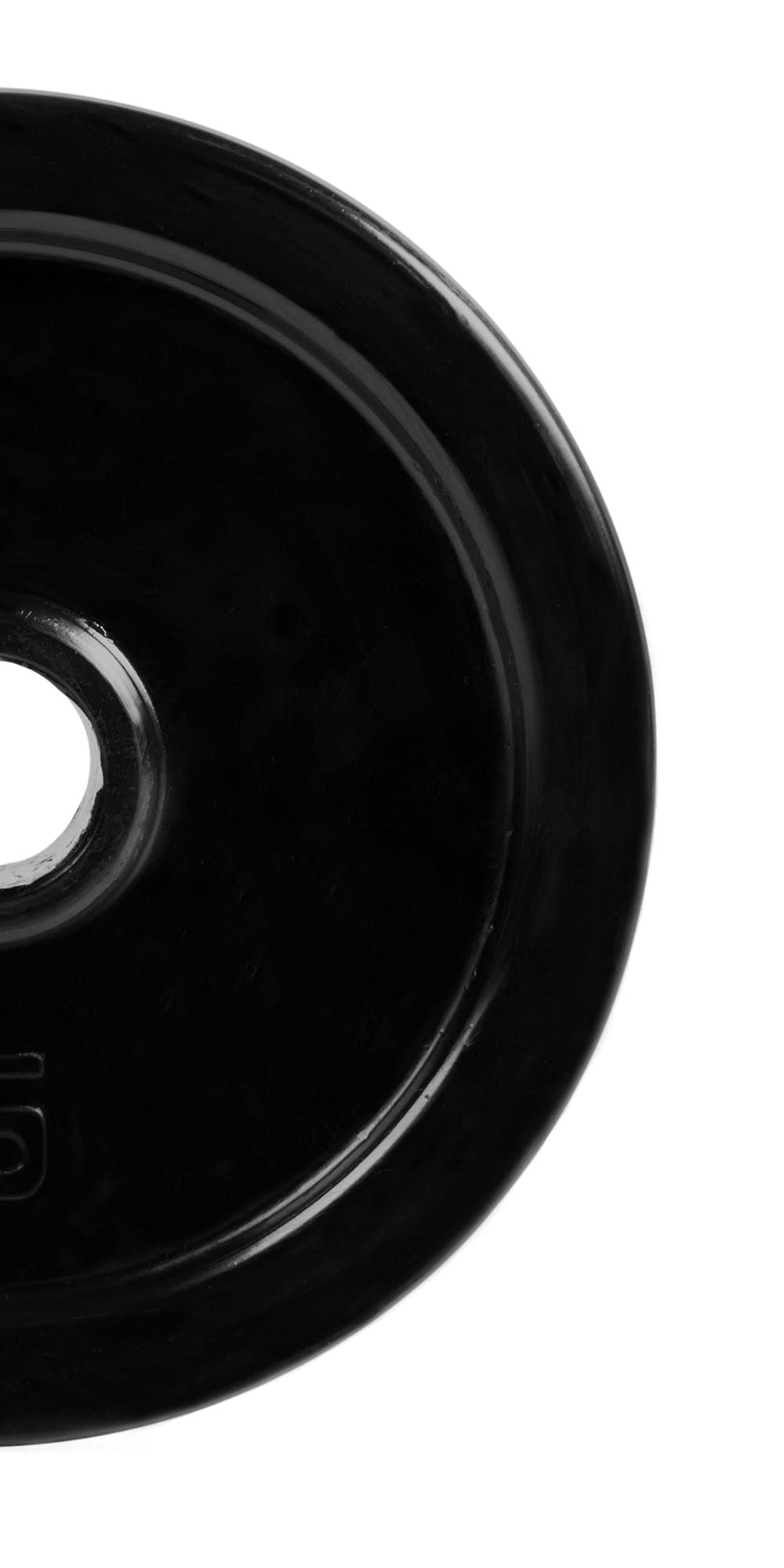 CAP Barbell Black Rubber Coated Standard 1-Inch Weights, Single, 5 Pound