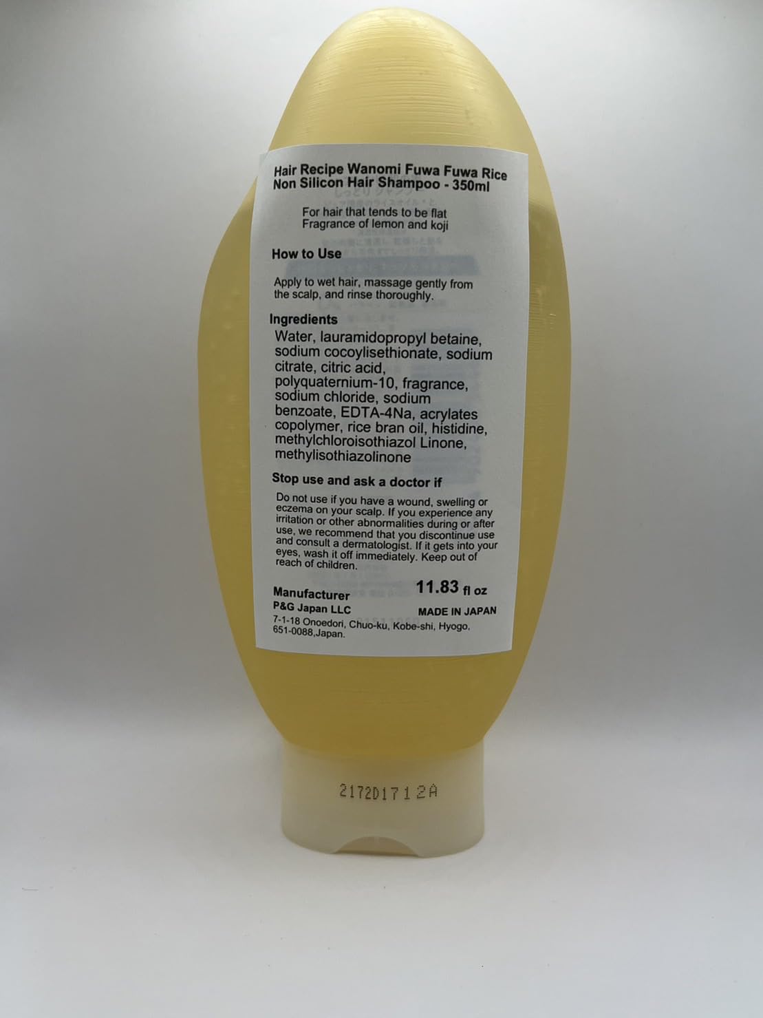 Hair Recipe Wanomi Fuwa Fuwa Rice Non Silicon Hair Shampoo - 350ml
