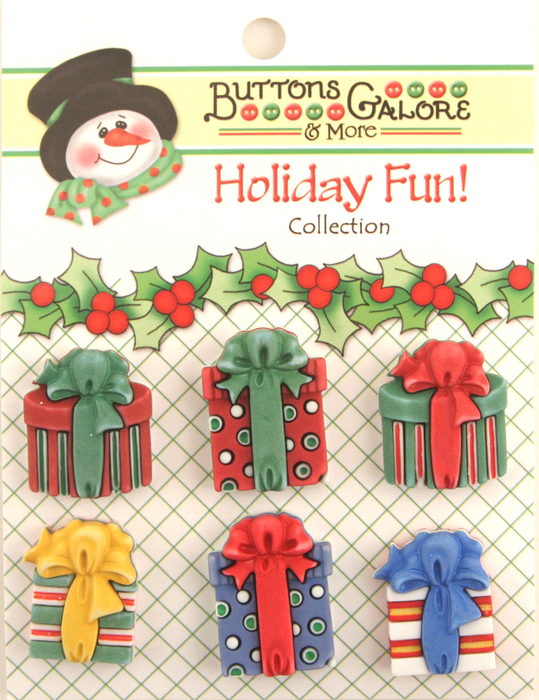 Buttons Galore Christmas Craft & Sewing Buttons Set of 3 Cards