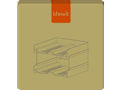 Lifewit Plastic Stackable Wine Rack for Refrigerator, Cabinet, Countertop,Wine Bottle Holder, Water Bottle Organizer for Fridge, Pantry, Hold 4 Bottles