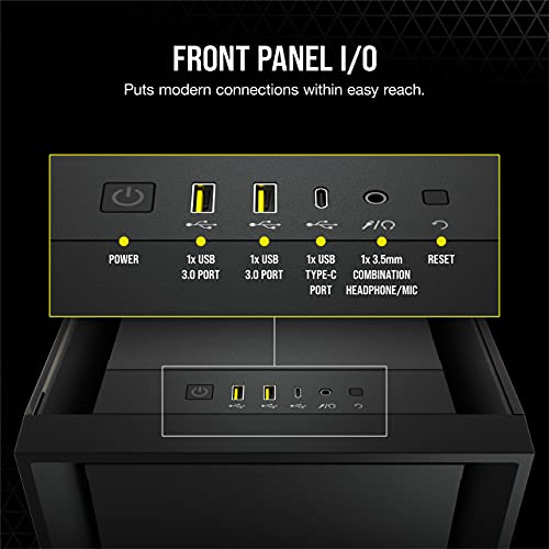 Corsair 5000D Tempered Glass Mid-Tower ATX PC Case - Black
