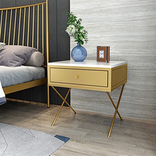 HIGOH Bedside Table Modern Bedside Cabinet Coffee End Bedside Cabinet Household Furniture Bedside Cabinet Cabinet Living Room (Color : 1)