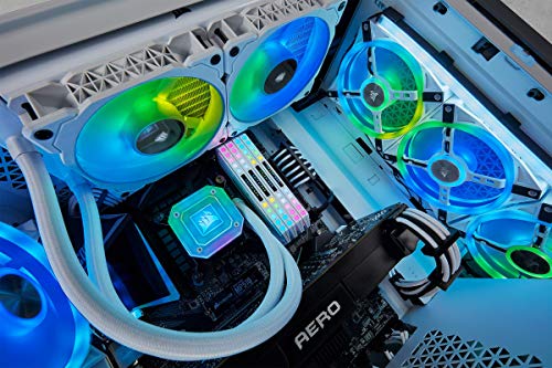 Corsair iCUE H100i Elite Capellix Liquid CPU Cooler for Desktop - White