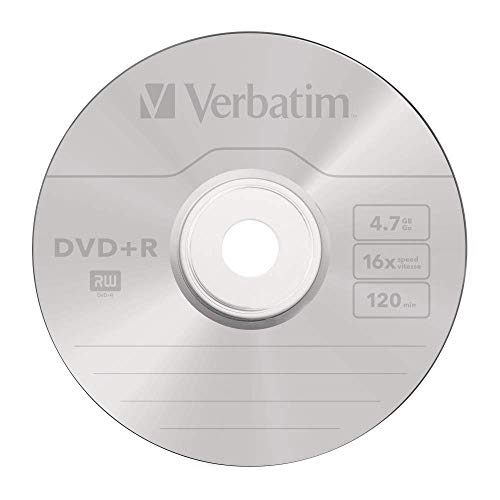 Verbatim DVD-R Discs 25 Spindle Pack, Bulk Pack 25 x DVD-R Blank Discs with AZO Protection Against UV, 16x Speed, 4.7 GB