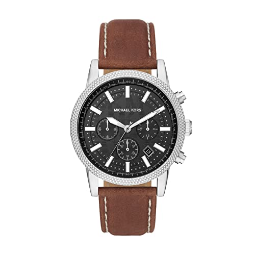 Michael Kors Hutton Chronograph Luggage Leather Watch (Model: MK8955)