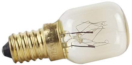 CTKcom 15W E14 Base 4173175 Oven Light Bulbs(6 Pack)- Microwave Light Bulbs 120V Heat Resistant Bulbs 300'C,Warm White Incandescent Light Bulb 360° Beam Angle,110-130V,6 Pcs