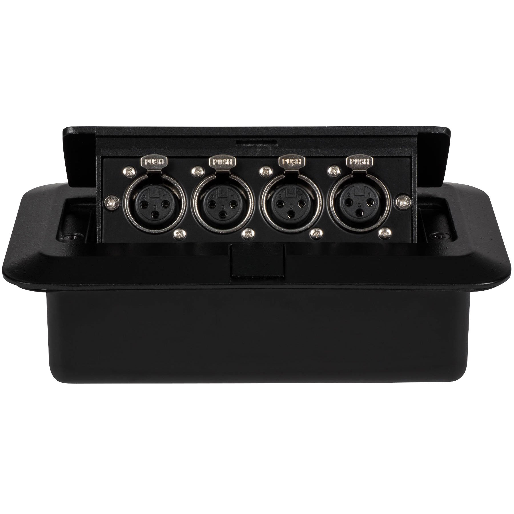 Parts Express Pop Up Stage Box with Four XLR Female Jacks