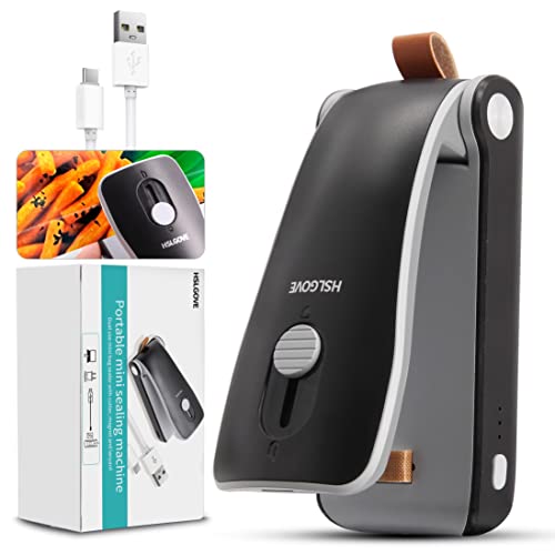 Mini Bag Sealer, 2-in-1 Bag Sealer and Cutter Rechargeable & Portable Mini Vacuum Sealer with Soft Magnetic & Lanyard Bag Resealer for Food Storage Keep Your Snacks Fresh Kitchen Gadgets