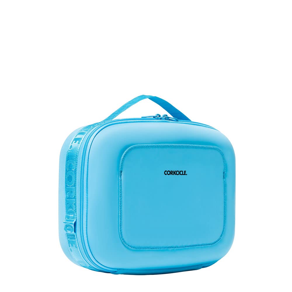 Corkcicle Crushproof Cooler Lunch Box, Reuseable Water Resistant Insulated Lunch Box, Perfect for Traveling with Wine, Beer, Ice Packs, and Lunches, Santorini Neoprene, Back to School