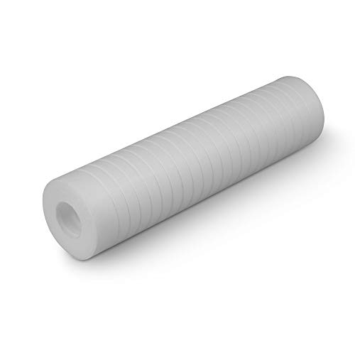 Grooved Sediment Water Filter Cartridge by Ronaqua 10"x 2.5", Four Layers of Filtration, Removes Sand, Dirt, Silt, Rust, made from Polypropylene (6 Pack, 5 Micron)