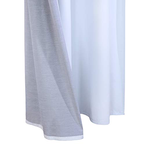 Thermalogic Ultimate Thermal Energy Saving Blackout Window Curtain Liner Fits with All Curtain Styles, 45" x 101" White for 108" Curtains