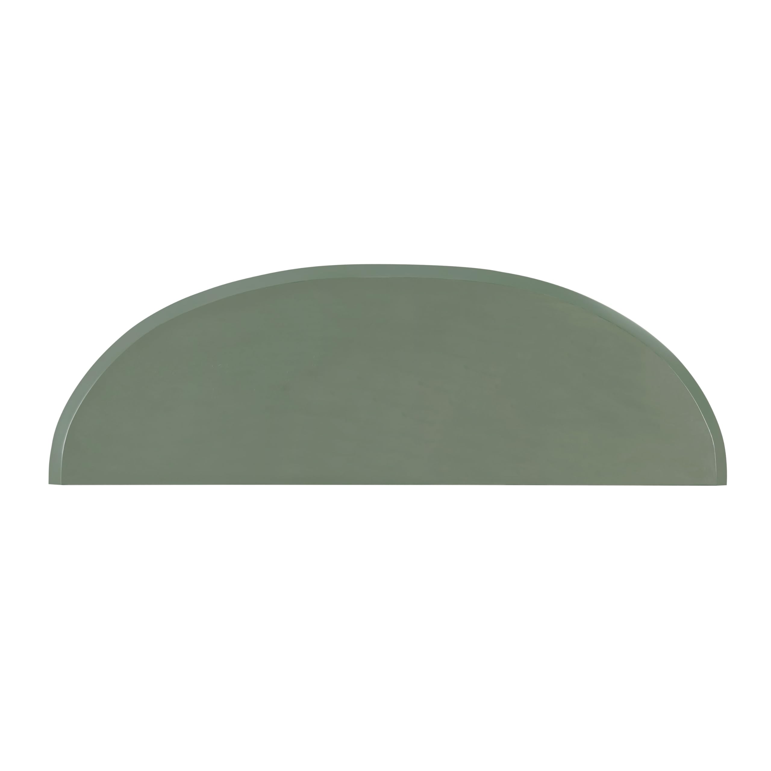 HOMES: Inside + Out Payne Modern Half Moon Accent Console Table with Storage Shelf, Decorative Entryway Furniture for Living Room, Hallway, Entrance, Small Spaces, Sage Green