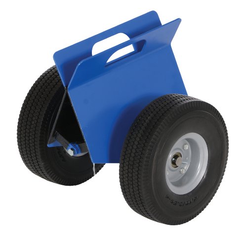 Vestil PLDL-HD-4 Steel Plate and Slab Dolly with Foam Wheels, 500 lbs Load Capacity, 14-1/4" Height, 12" Length x 13-5/8" Width
