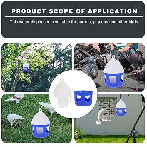 Mipcase Ser of 2 Pigeon Water Feeder Bird Water Drinker Pigeon Water Drinker Plastic Pigeon Feeder Pigeon Water Dispenser