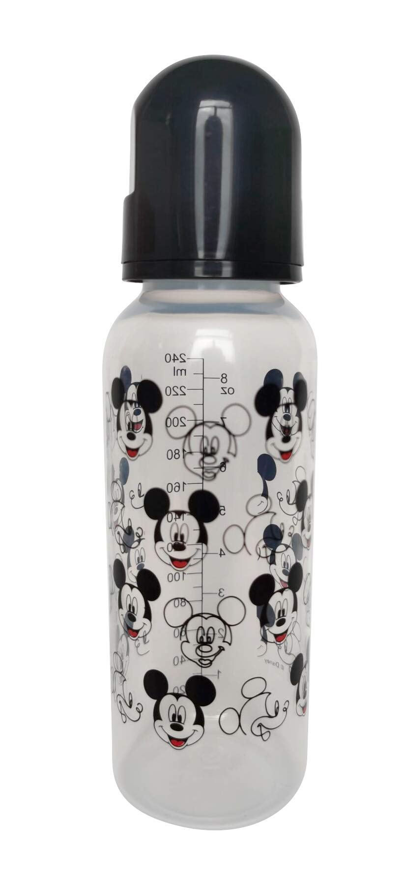 Cudlie Disney Baby Boy Mickey Mouse 9 oz Pack of Three Baby Bottles, Mickey Faces