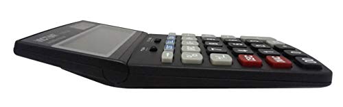 Victor 1180-3A 12-Digit Standard Function Calculator, Battery and Solar Hybrid Powered Adjustable Angle LCD Display, Great for Home and Office Desks, Black