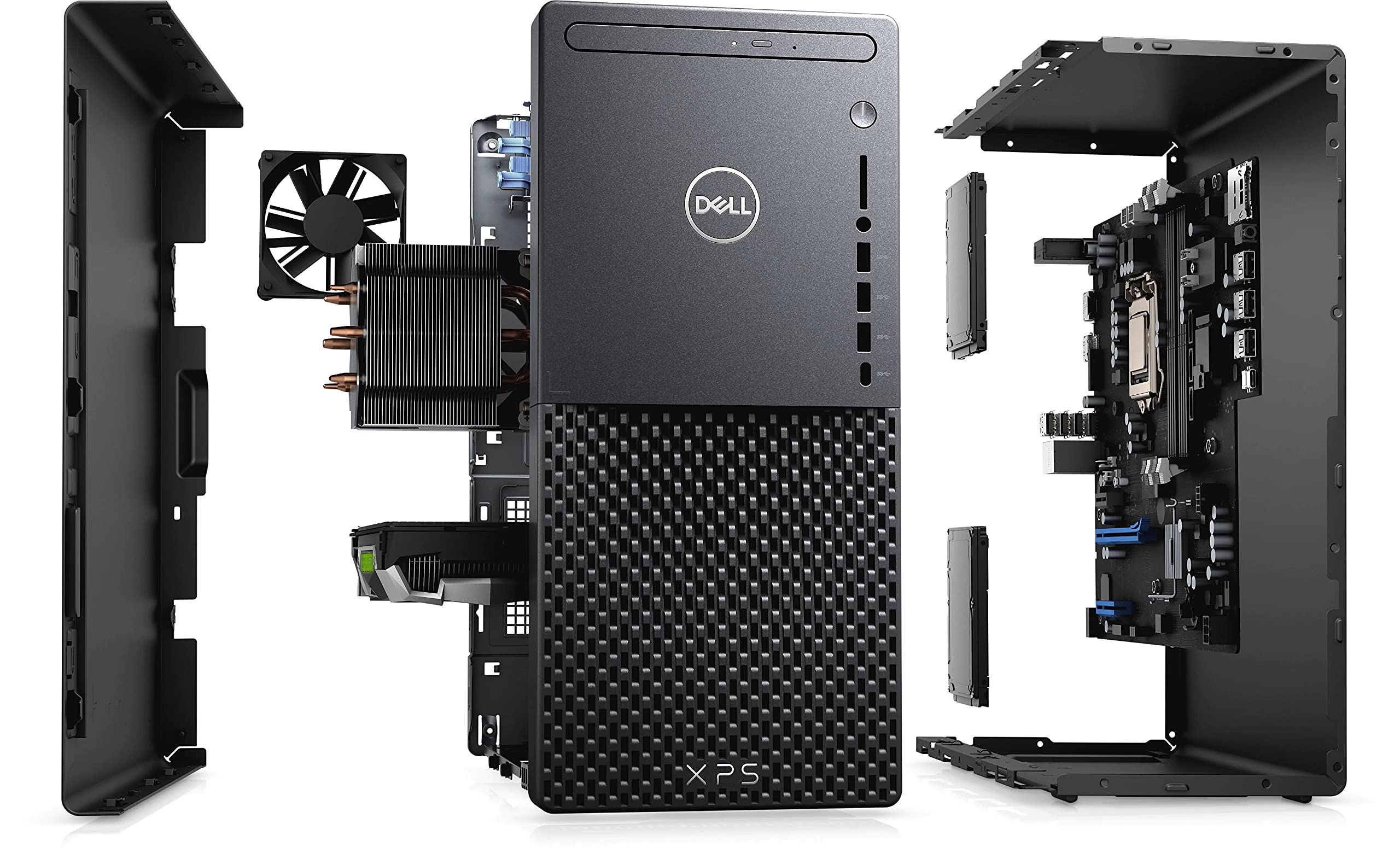 Dell Newest XPS 8940 Gaming Desktop 11th Intel i7-11700 8-Core CPU Nvidia GTX 1660 Super 6GB Graphics 64GB DDR4 2TB m.2 NVMe SSD + 2TB (1TB x2) HDD DVD Writer WiFi 6 Bluetooth RJ45 Windows 10 Pro