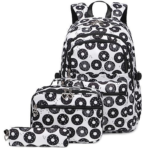 Joyfulife School Backpack for Girls Backpack with Lunch Box Primary School Bags Elementary Bookbags Set