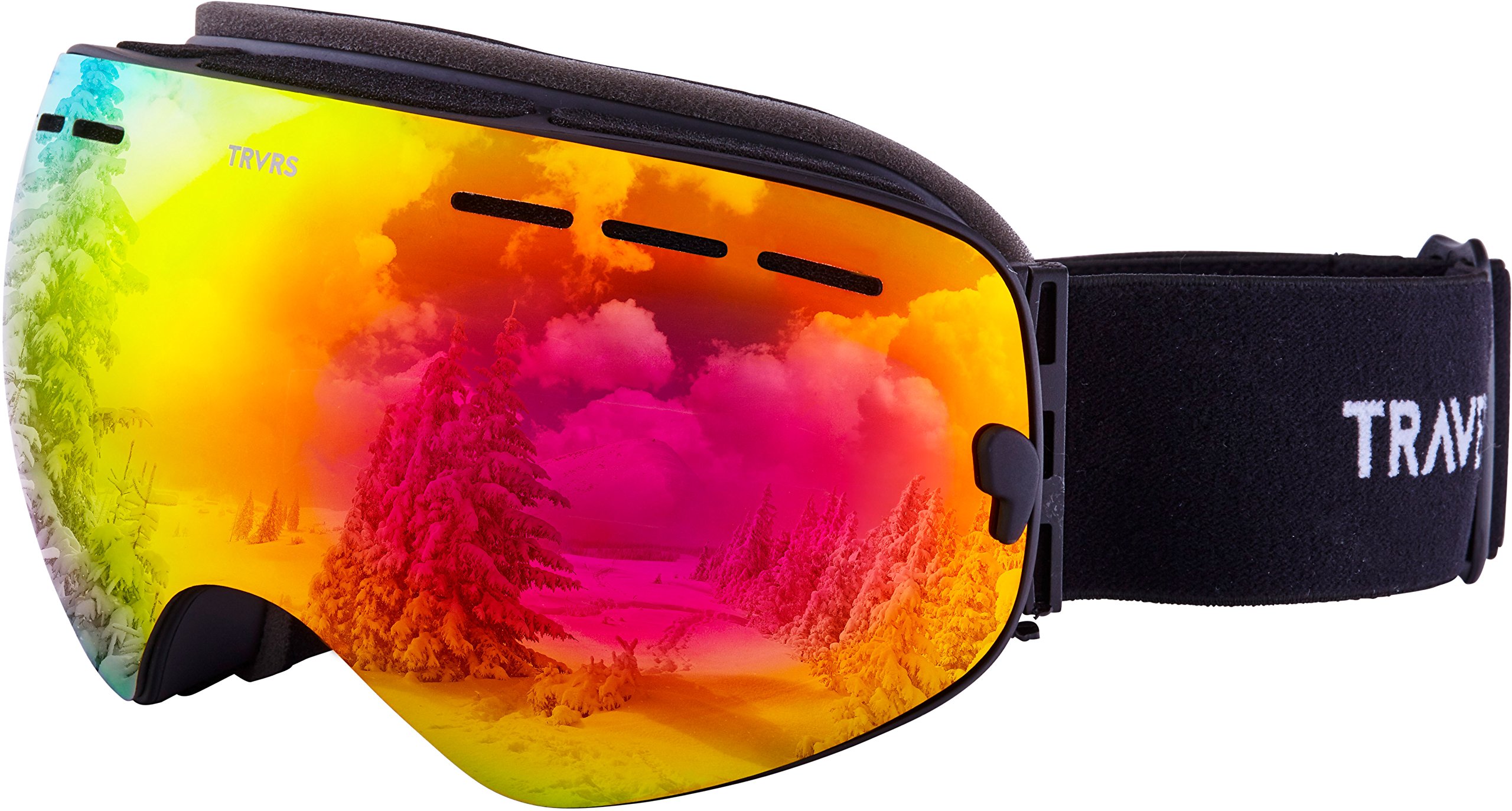 Retrospec G2 Ski and Snowboard Goggles for Men and Women, With Magnetic 100% UV Blocking, Anti-Scratch and Anti-Fog Lenses for Protection and Comfort One Size Fits Most
