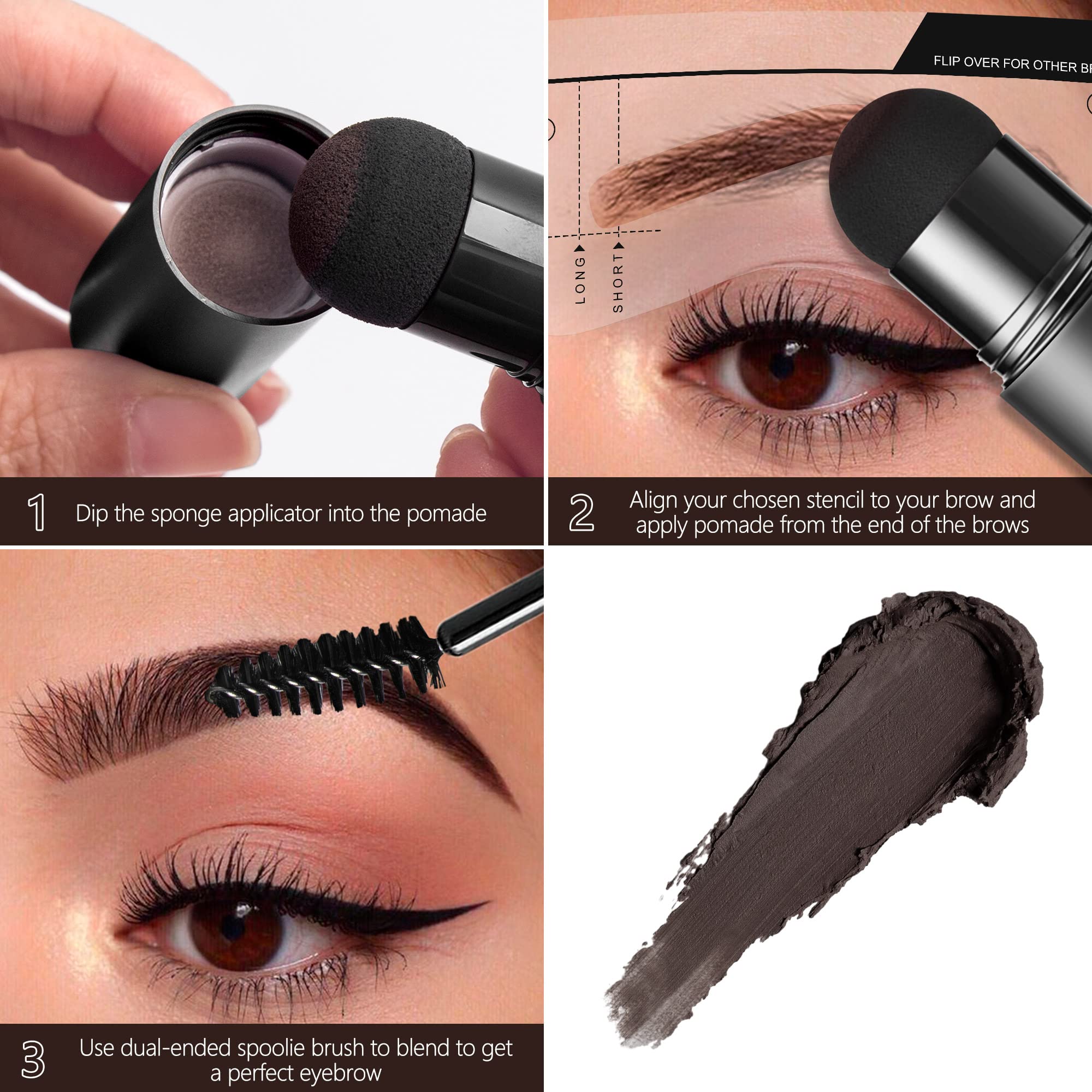 Eyebrow Soap - Brows Styling Soap for Lamination Eyebrows, Eyebrow Wax Brows Setting Soap Long Lasting, Waterproof Eye Brow Gel (clear)