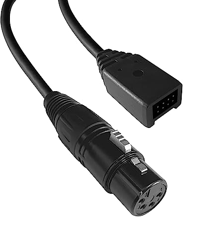 Interchangeable Headset Cable for Clear-Com 300-X4(5ft), XLR Connector Microphone Headphone Wire for Clear-Com CC-110 CC-300 CC-220 CC-400-X4 Headsets, 4 Pin XLR Female Adapter Headphone Cord(2 Pack)