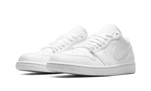 Jordan Mens Air Jordan 1 Low 553558 136 - Size 10 White/White-White