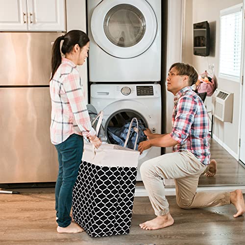 Taprion 75L Laundry Basket, Large Capacity Collapsible Dirty Cloth Hampers Foldable & Waterproof Clothes Hamper for Bedroom, Living Room, Laundry Room