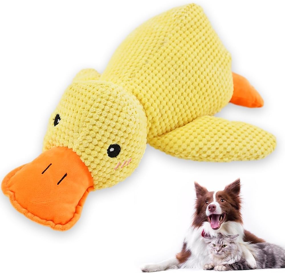 Generic The Mellow Dog Calming Duck Toy - Zentric Quack-Quack Duck Toy for Anxious Dogs