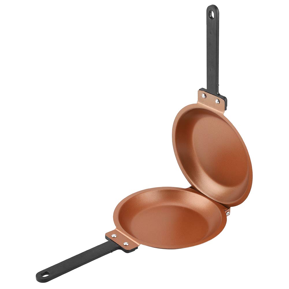 Double Side Non-stick Frying Pan, Frying Pan with Double-sided Flip Design- Easy-to-clean for Fried Egg Pancake Pan