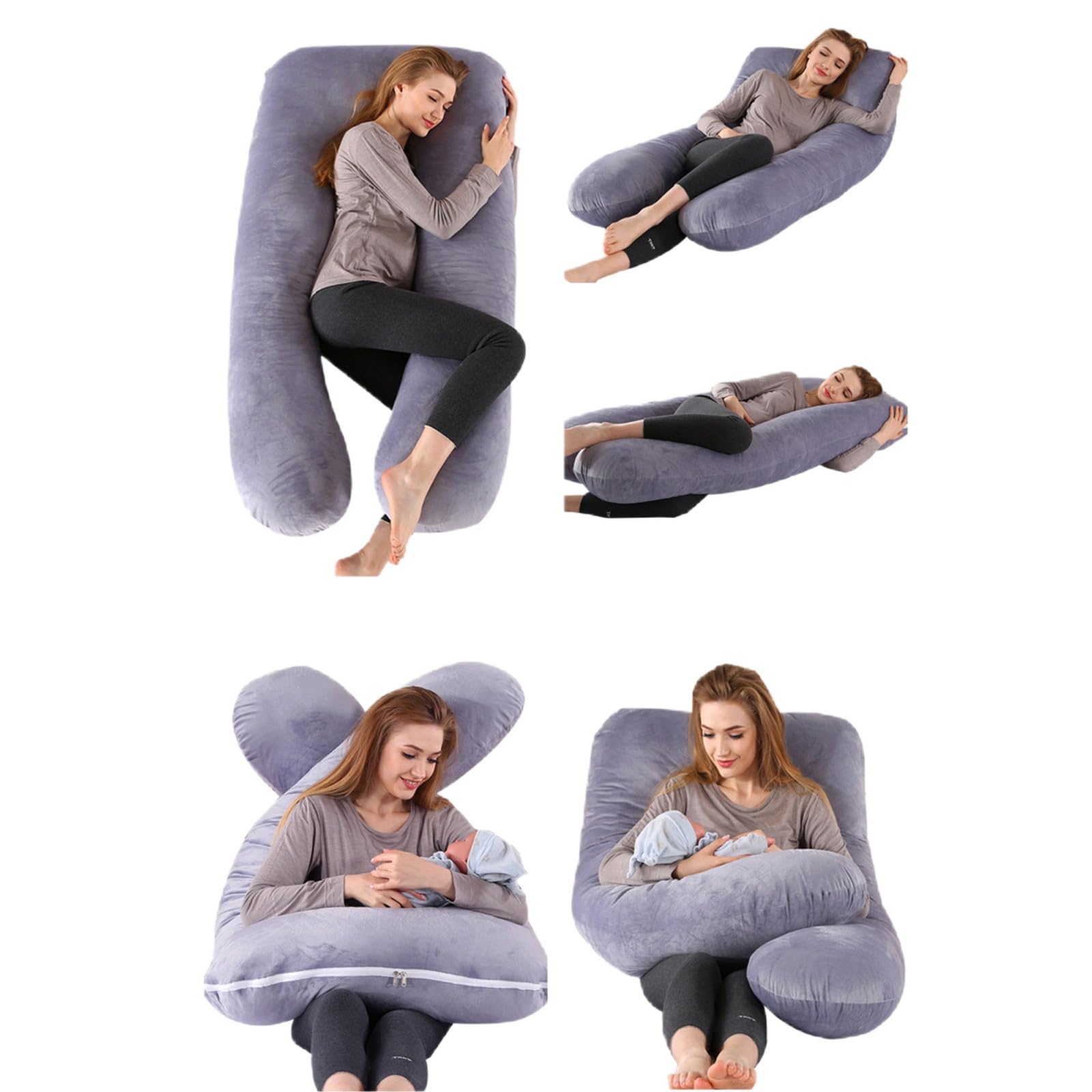 Datoubuda Comfortable Pregnancy Pillow,Full Body Support,Suitable for Pregnancy,Side Sleeping,and Breastfeeding,Pregnancy Pillows for Sleeping,Body Pillows for Adults,Maternity Pillow