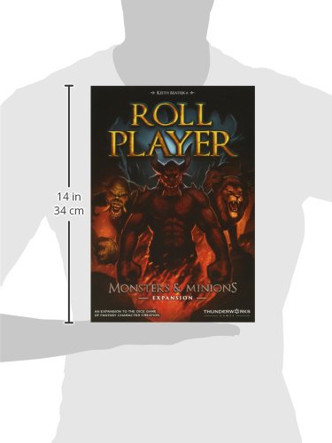 Thunderworks Games - Roll Player: Monsters and Minions | 5-Player Expansion for The Dice Game of Fantasy Character Creation | Strategy Board Game by Thunderworks Games | 1-5 Players Ages 12+