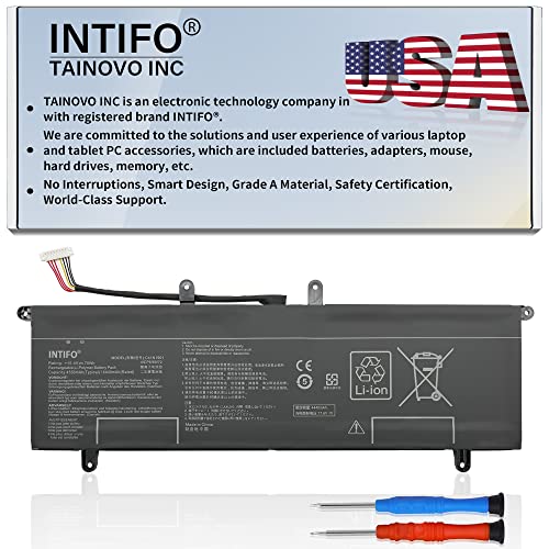 INTIFO 70Wh C41N1901 Laptop Battery Compatible with Asus ZenBook Duo UX481FA UX481FL Series UX481FA-10210U UX481FA-BM020R UX481FA-BM011T UX481FL-BM002T UX481FL-BM039R 0B200-03520000