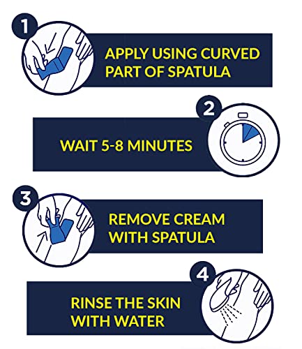 Intimate/Private Hair Removal Cream, Fast & Effective Hair Remover for Men's Underarm, Chest, Back, Legs, and Arms, 4.2 fl oz