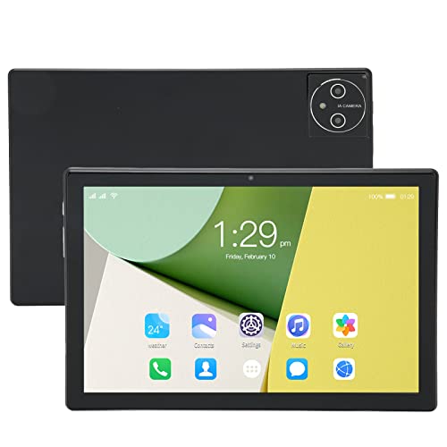 DAUERHAFT 10.1 Inch Tablet, 8 Core CPU Tablet, Support 5G WiFi Tablet, 8GB 256GB Dual SIM Dual Standby Calling Tablet, Fast Charging Tablet for Android 12(Black)
