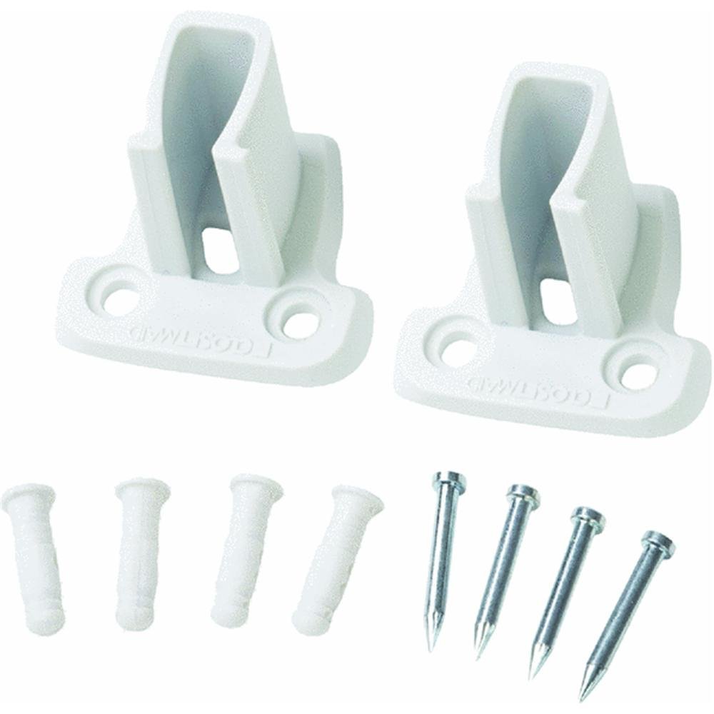 ClosetMaid 1741 SuperSLide Wire Shelf End Bracket, White