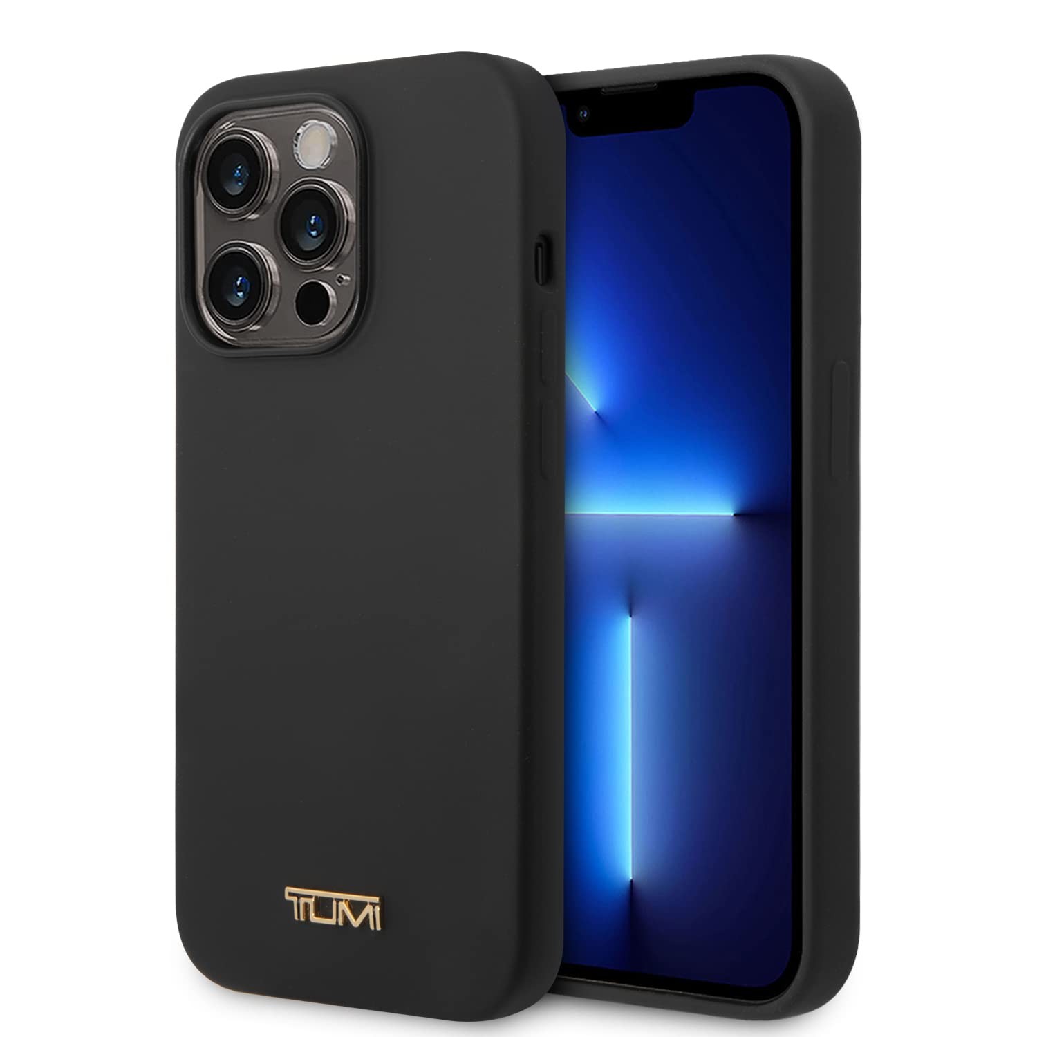 CG MOBILE TUMI Phone Case for iPhone 14 Pro Max in Black & Gold MagSafe Compatible Case, Real Protective & Transparent Anti-Scratch Cover with Easy Snap-on, Shock Absorption & Signature Logo