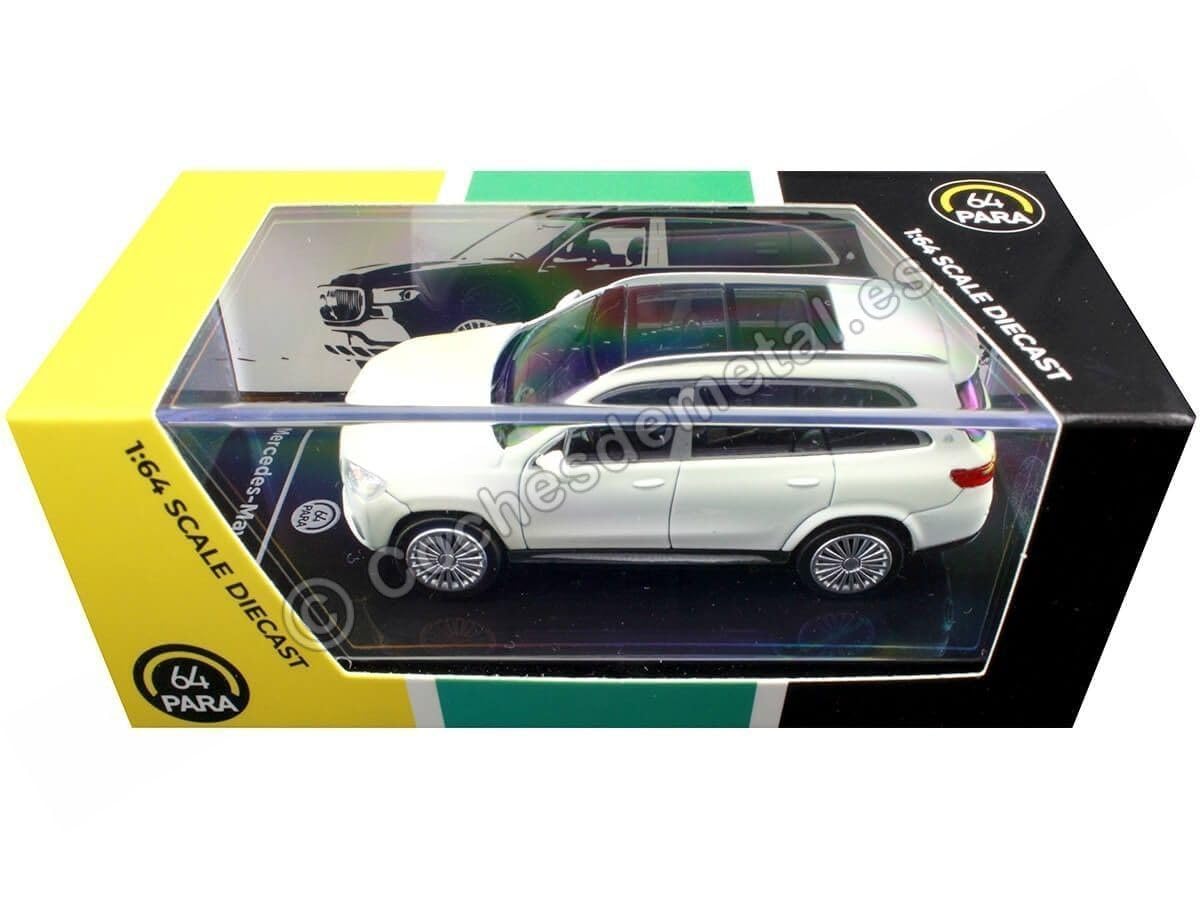 Paragon Mercedes-Maybach GLS 600 with Sunroof White Metallic 1/64 Diecast Model Car