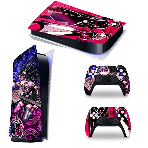 Danganronpa V3 PS5 Digital Edition Whole Body Vinyl Skin Sticker Decal Cover for Playstation 5 Digital Edition System Console and Controllers