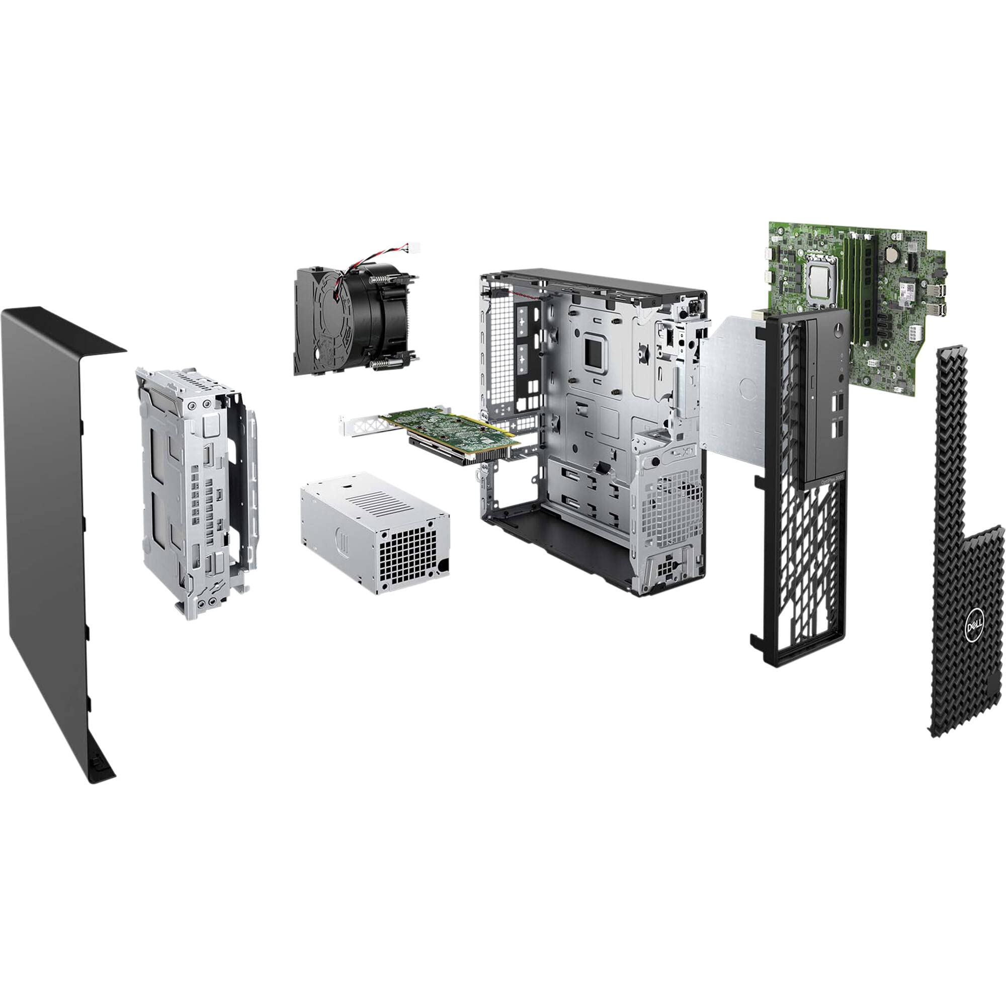 Dell OptiPlex 3000 SFF Small Form Factor Desktop Computer - 12th Gen Intel Core i3-12100 4-Core up to 4.3 GHz CPU, 32GB RAM, 4TB NVMe SSD + 1TB HDD, Intel UHD Graphics 730, DVD-RW, Windows 11 Pro