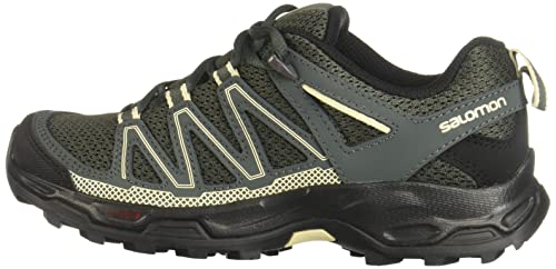 Salomon Pathfinder Hiking Shoes for Women, Shadow/Urban Chic/Bleached Sand, 5