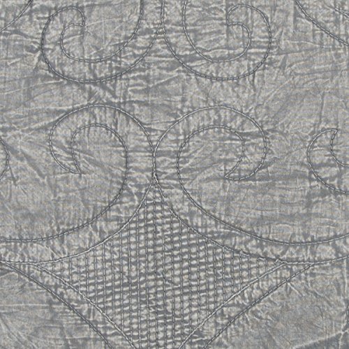 Rizzy Home | BQ4566 | Polyester King Sham | 20"x36" Gray/Black/Nuetral Solid