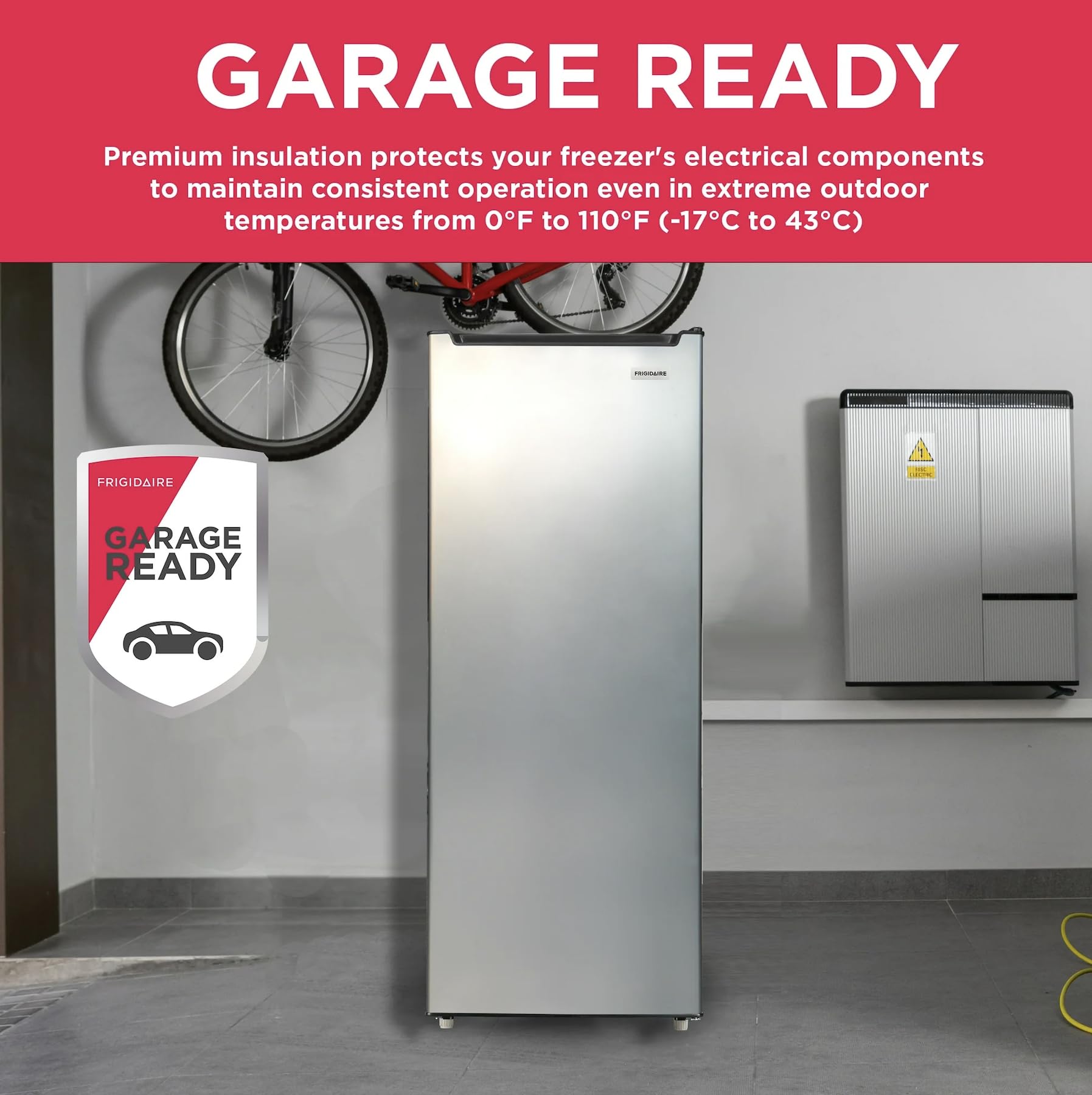 FDA 6.5 Cu. ft. Upright Freezer, Platinum