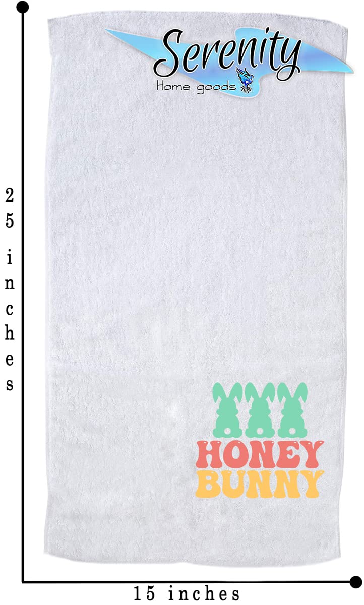 Decorative Kitchen and Bath Hand Towel | Religious Christian Easter Flowers Orange Pink Green | Spring Summer Garden Themed | Home Decor Decorations | House Gift Present