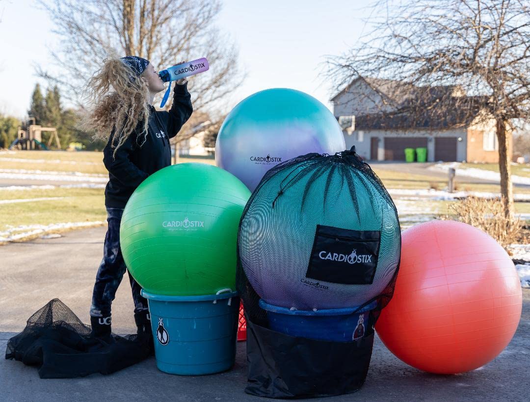 Cardiostix Bucket Ball Hauler for Cardio-Drumming | Drumsticks, Premium Mesh, Fitness, Aerobic Class, Caddy, Pound, Exercises & Workouts (Listing is for The 1 mesh Bag only)