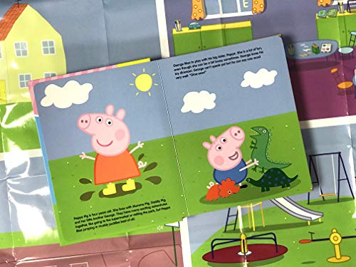 Peppa Pig My Busy Books - Storybook, 10 figurines, playmat
