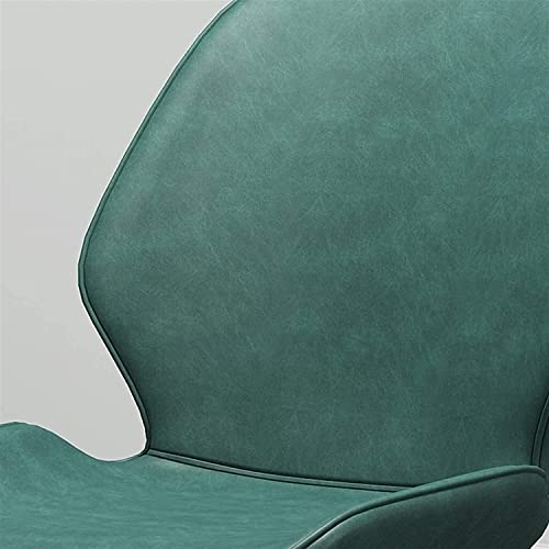 Chairs Modern Dining Chairs Set of 6 PU Leather High Back Padded Soft Seat Sturdy Metal Legs for Living Room Dining Chairs (Color:Brown)