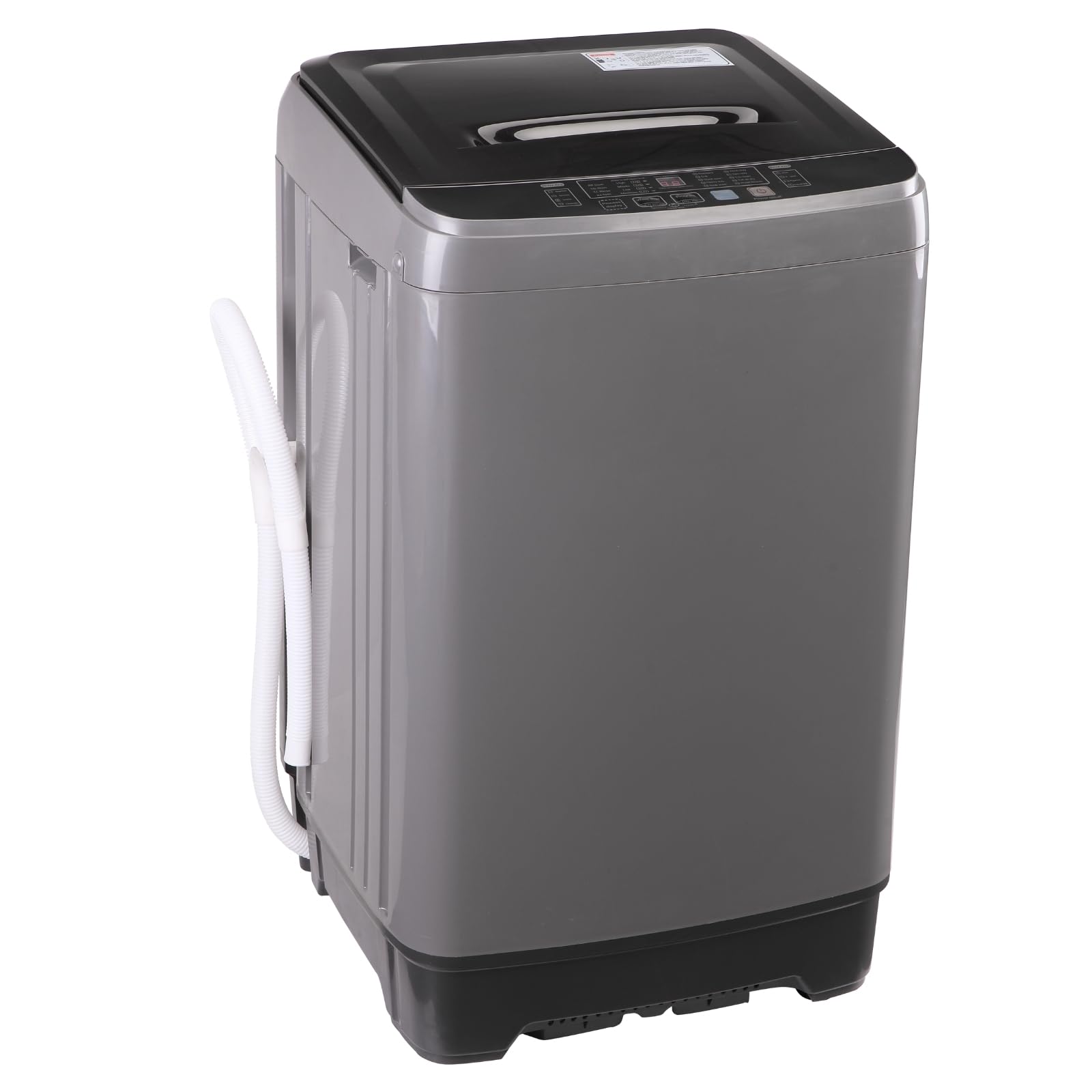Fox Shack Washing Machine 15.6 LBS Automatic Laundry Machine with 10 Programs, LED Display, 8 Water Levels, High-efficiency Portable Compact Washer for Apartment, RV, Dorm